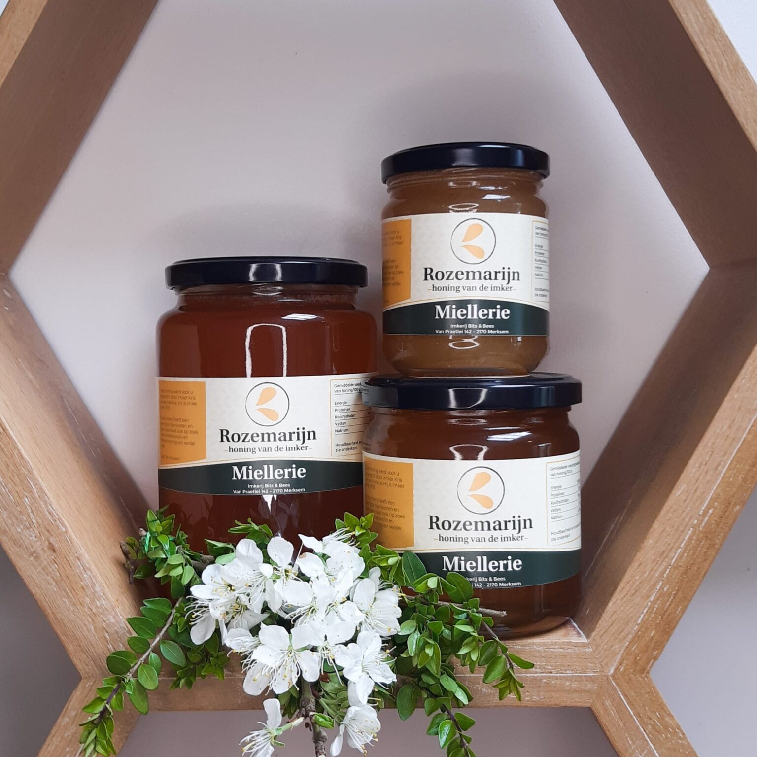 Rozemarijn honing – Miellerie | Honing – kleine potjes voor geboorte en ...
